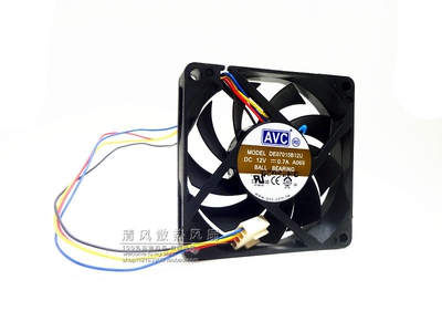 AVC 7CM/厘米 7015 4针 温控 AMD CPU 机箱散热风扇 DE07015B12U