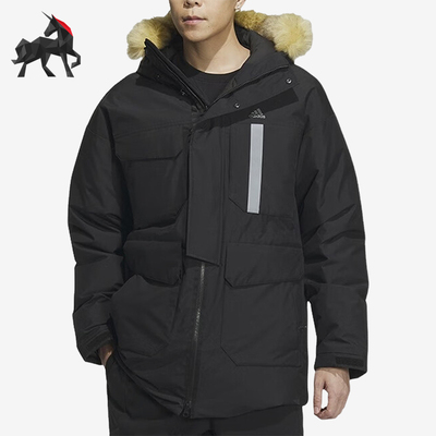 阿迪达斯正品男子休闲羽绒服