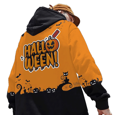 鲨老大万圣节主题连帽卫衣