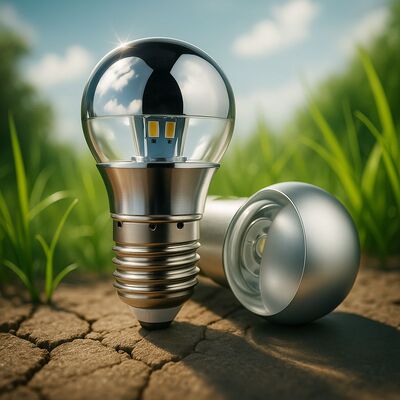 led半电镀无影室内室外电灯泡大螺口调光暖白G45水银台灯吊灯光源