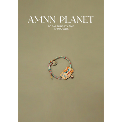 AMNN 艾虎招财五彩手绳编织刺绣香囊手串新中式香包手链儿童礼物