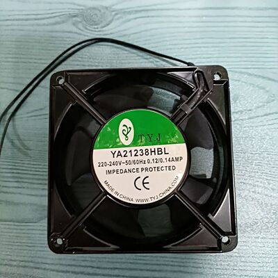 全新正品T.Y.J风机YA21238HSL/HBL铝框12CM厘米12038散热风扇220V