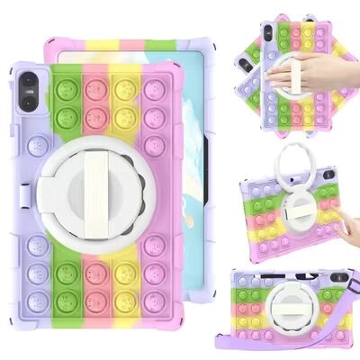 适用酷比魔方iplay40Pro保护套iplay40H平板卡通硅胶全包防摔软胶壳手提斜挎彩色外壳