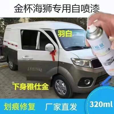 金杯小海狮X30L X30自喷漆划痕修补漆笔白色香槟金银色棕色专用
