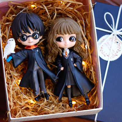 Q posket哈利波特 赫敏 马尔福 斯内普手办蛋糕摆件模型创意礼物