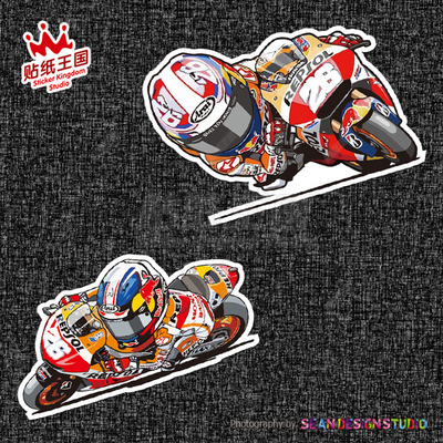 适用motoGP车手26 PEDROSA佩德罗撒ARAI头盔摩托车电摩装饰反光贴