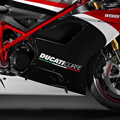 DUCATI CORSE 杜卡迪 848 899 1098摩托车贴纸防水反光贴花挡板贴