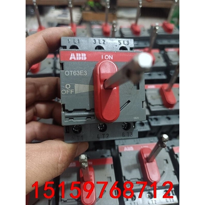 进口隔离开关，原装法国ABB品牌。OT63E3，80A。3P议价