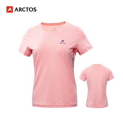 极星户外女款T恤圆领纯色