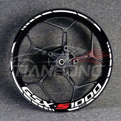 适用铃木摩托车GSXS750 1000轮毂轮圈钢圈改装个性防水贴纸贴花