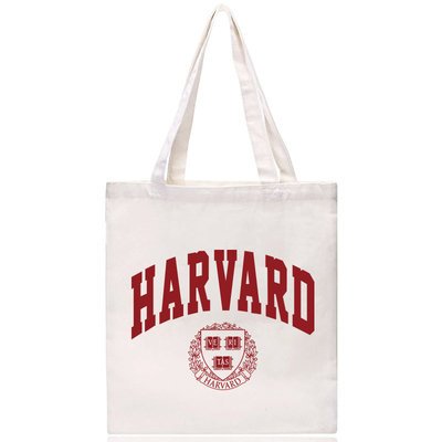 Harvard University哈佛大学纪念品手提帆布袋简约环保装书购物袋
