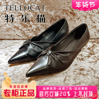 专柜正品特乐猫女鞋2025春新款个性细跟尖头中跟单鞋TYF51C53302