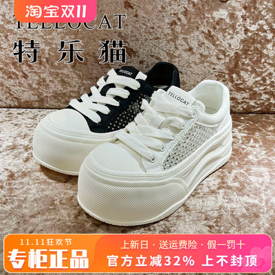 正品TELLOCAT特乐猫女鞋2026夏新款厚底系带圆头单鞋TJY62S01502