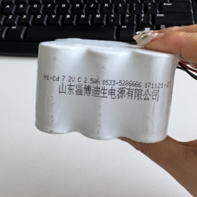 NI-Cd 7.2V C 2.5Ah  山东淄博迪生电源 应急灯 镍镉 充电 电池组
