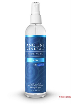 Ancient Minerals Magnesium Oil Spray Ultra with MSM - 237 ml