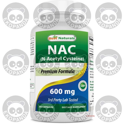 Best Naturals NAC (N-Acetyl L-Cysteine) 600 mg 250 Capsules