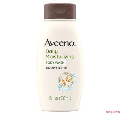 沐浴露 Aveeno Daily Moisturizing Body Wash, 18 Fl. Oz