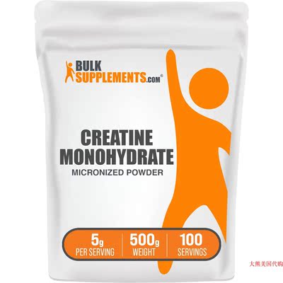 BULKSUPPLEMENTS.COM Creatine Monohydrate Powder  (500 Grams)