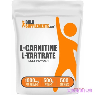 Bulksupplements L-Carnitine L-Tartrate Powder (500 Grams)