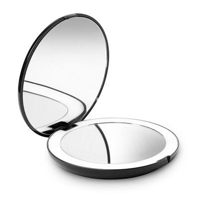 Fancii LED Lighted Travel Makeup Mirror, 10x Magnification