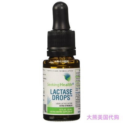 Seeking Healty Lactase Drops 15ml, Lactase Enzyme Supplement