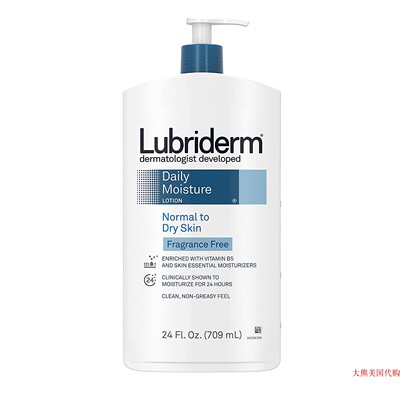 Lubriderm Daily Moisture Hydrating Unscented Body Lotion