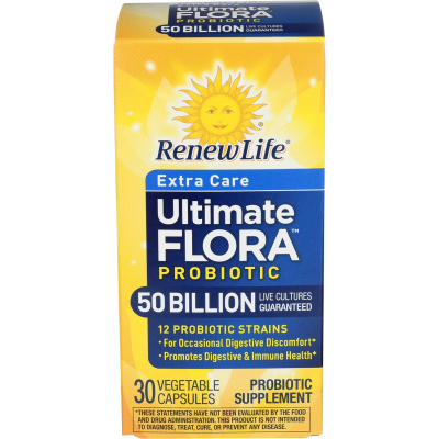 Renew Life Extra Care Digestive Probiotic 50 Billion CFU
