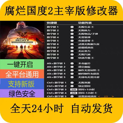 腐烂国度2主宰版修改器Steam辅+助epic电脑科技正版工具不含游戏