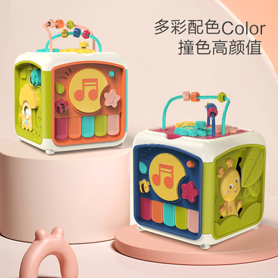 儿童玩具多面体手拍鼓智立方