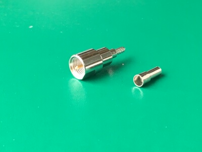 FME-J-1.5 射频连接器FME公头开窗 压接RG316 RG174 LMR100线全铜