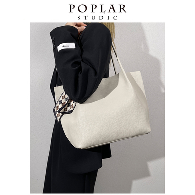 POPLAR上课通勤托特包质感百搭
