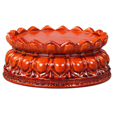 红木佛像菩萨观音底座圆形供佛