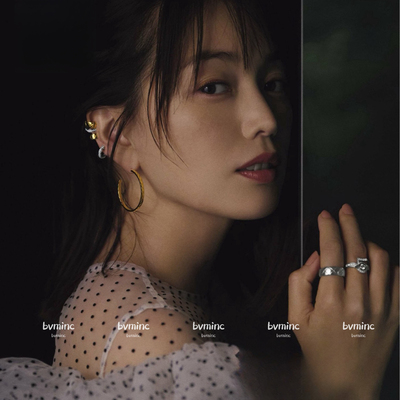 bvminc 日杂同款菱格大耳环