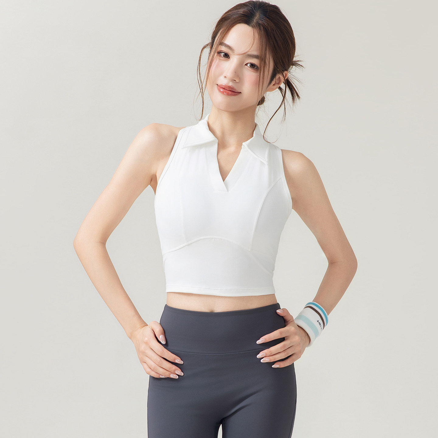 一体式运动内衣女聚拢防震瑜伽服背心网球训练外穿跑步健身上衣新