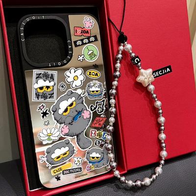 C家联名MagSafe磁吸权志龙ZOA灰猫咪贴纸适用iphone17手机壳16promax苹果15pro镜面14plus趣味13可爱12情侣