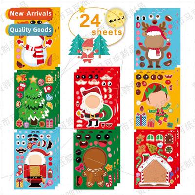 Christmas Party Game Stickers Christmas Craft Activity Stick