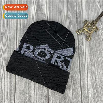 Winter mens knitted hat padded thickened warm cold wool cap
