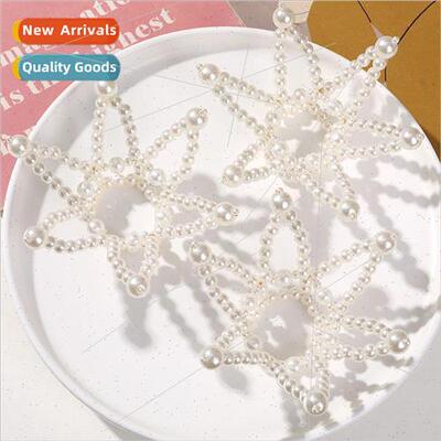 French temperament super fairy pearl crown flowers diy handm