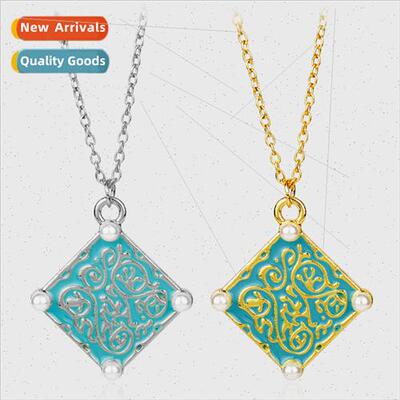Jewelry The witcher 3 witch square oil drip alloy pendant ne