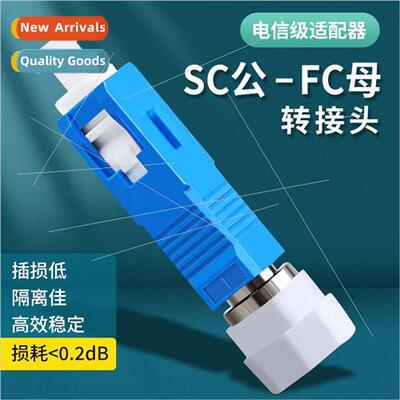 Fiber optic adapter SC male - FC female single mode converte