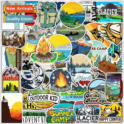 50pcs second set outdoor camping graffiti stickers skateboar