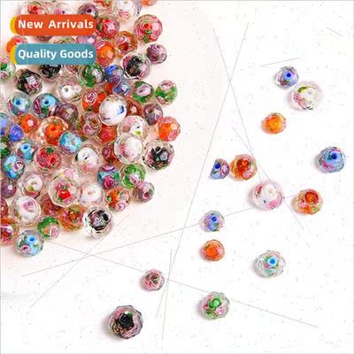 Faceted glaze wheel beads handmade diy homemade bracelet bea