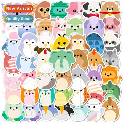 50 pcs of simple small animal stickers new cartoon cute simp