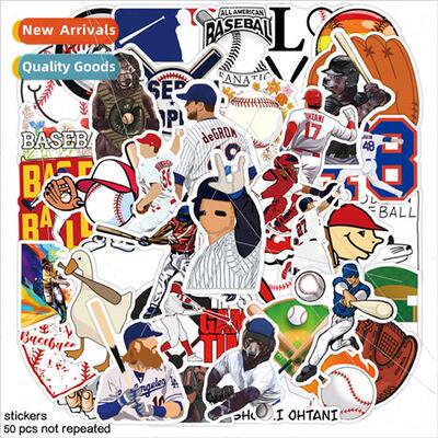 50 Baseball Sports Baseball Bat Stickers Phone Case Organize