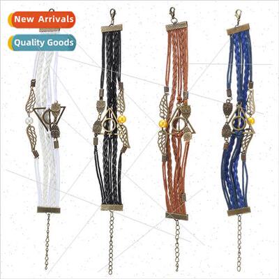 Harry Potter Deathly Hallows Triangle Owl Wings Waxed Rope H