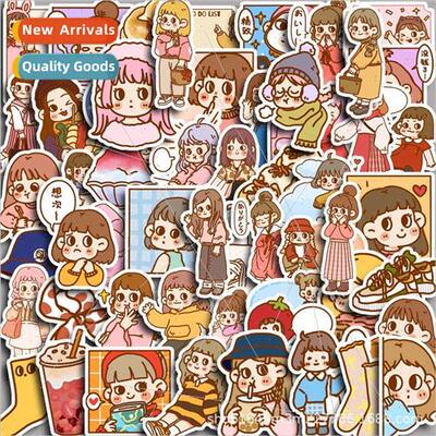 Daily small things 80 cartoon characters cute girl heart sti