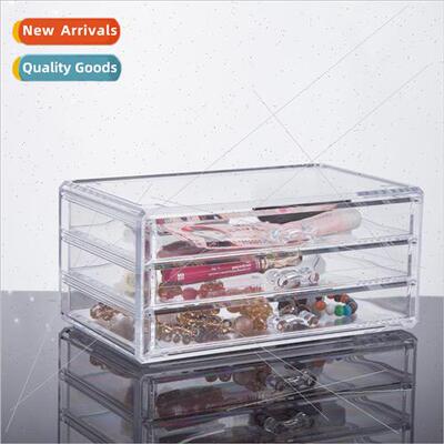 Transparent Cosmetic Organizer Three Layers Three Drawers Or