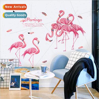 XL8389 flamingo bedroom study living room background wall en