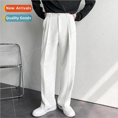 Spring and Autumn Korea draping sense straight suit pants me