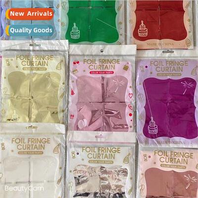 1*2 Meter Square Rain Curtain Party Party Glossy Square Rain